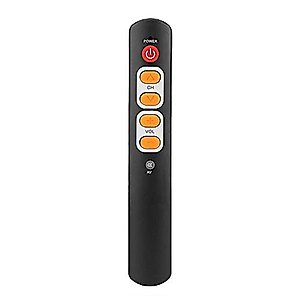 Learning Remote Control with Big Buttons, 6 Keys Universal Remote Control Smart Controller for TV STB DVD DVB HiFi VCR(Orange)