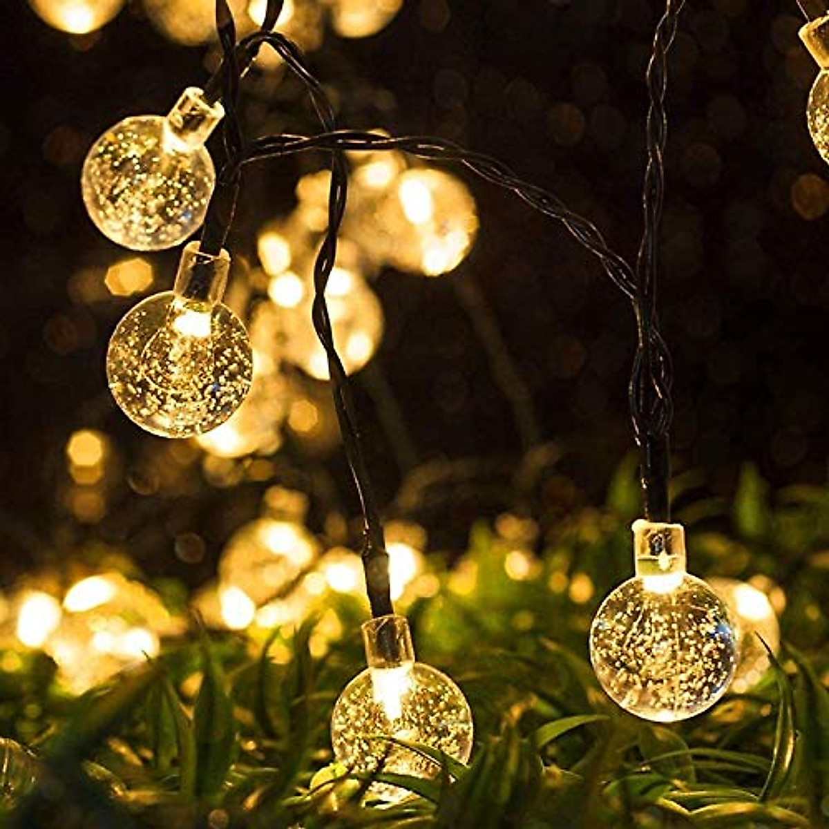 ZSMPY Fairy Lights Solar Fairy Lights 20 Lights-300 Lights Warm White 3M-30M Copper Wire Lights, Outdoor/Indoor Solar Powered String Lights, Decorative Lighting for Home, Garden, Party, Festival