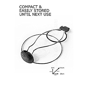 2in1 Wine Decanter Drying Stand – Fast Spotless Carafe Dryer & Compact Folding Rack for Safe Storage - incl. Black Rubber Top (Non Slip & Anti Scratch)