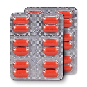 Amazon Basic Care Daytime Severe Cold & Flu Relief Caplets, Cold Medication for Severe Cold and Flu Symptoms Like Headache, Fever, Coughing, Chest & Nasal Congestion, Vapor Ice, 24 Count