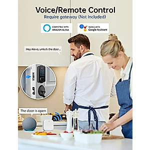 Front Door Lock Set, Keyless Entry Door Lock with Handle, APP Control Fingerprint Door Lock, 150 Codes Keyed Entry Smart Deadbolt, Auto Lock, Backlit