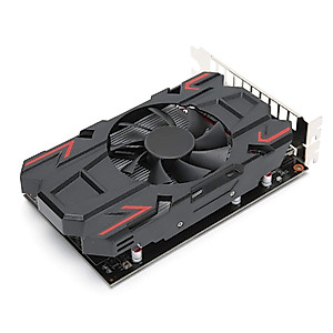 Computer Graphics Cards, 4GB Graphics Card, for AMD Graphics Card, GPU for Gaming PC, Low Noise and Quiet Work, HD6770 128Bit DDR5 650MHz