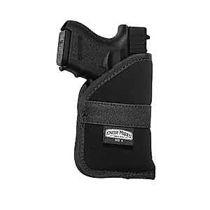 Uncle Mike's Off-Duty and Concealment Nylon OT Inside-The-Pocket Holster (Size 4, Black)