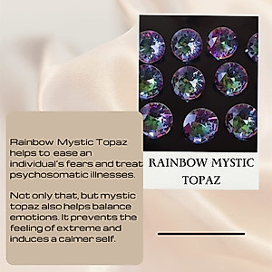 AUDRIELLE 925 Sterling Silver Ring, Mystic Rainbow Topaz Pear Shape Handmade Gemstone, Adjustable