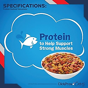 ClickPros Friskies Dry Cat Food Seafood Sensations Bundle | Includes 2 Bags of Friskies Dry Cat Food Salmon, Tuna, and Shrimp Flavors (3.15 LB) Pet Guide and 2 Toothbrushes!