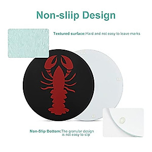 Lobster Cutting Board Tempered Glass Chopping Board for Kitchen Hotel