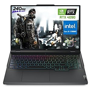 Lenovo 2023 Legion Gaming Laptop, Full Power GeForce RTX 4090 16GB 175W, 16" 240Hz WQXGA (2560x1600), Intel 24-Core i9-13900HX, 64GB DDR5 RAM, 2TB + 2TB WD_Black SSD, RGB KB, Wi-Fi 6E, Windows 11