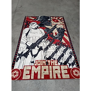 starwars Rug, Join The Empire Rug, Empire Propaganda Rug, Boy Room Rug, Fantastic Rug, Area Rug, Non Slip Rug coolVibesR114.5 140x200cm = 4.6 ft x 6.5 ft