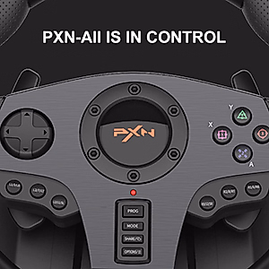 PXN V900 Steering Wheel Gaming - 270/900° Sim Xbox Racing Wheel with Pedals Paddle Shifter Vibration Feedback Wheel for Xbox One, Xbox Series S/X, PC, PS3, PS4, Switch, Android TV