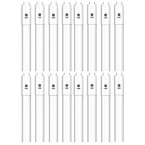 GE (16 Tubes) Lighting T8 LED Tube, 48 inch, 15 watt, 1800 lumens, 4000K Cool White, Type A Plug and Play- Fast and Easy Upgrade for 4-ft T8 Fluorescent lamp, no rewire no Hassle