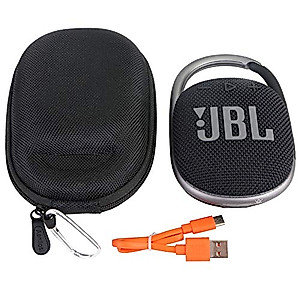 Aenllosi Hard Carrying Case Compatible with JBL Clip 4 Waterproof Portable Bluetooth Speaker (Black)