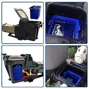 Porscan SPX1600M Skimmer Basket Fit for Hayward Super Pump - Replacement Strainer Pump Basket Compatible with Hayward SP2607X10 SP2615X20XE SP1615X20 Inground Pool Pump, Filter Basket Replaces SP1600M