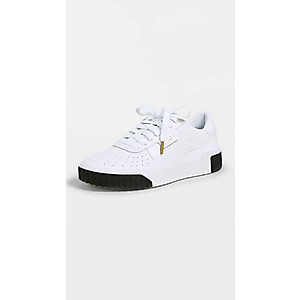 PUMA Womens Cali Sneaker, PUMA Womens white-PUMA Womens black, 6
