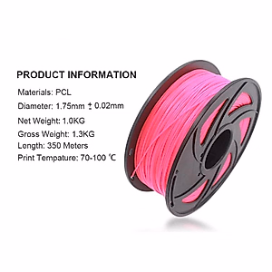 KXDFDC 350 Meters 3D Printing Materials PCL 1.75mm Diameter 3D Pen/3D Printer Filament ( Color : A )