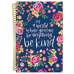 bloom daily planners 2024 (8.5" x 11") Calendar Year Day Planner (January 2024 - December 2024) - Weekly/Monthly Dated Agenda Organizer with Tabs - Be Kind