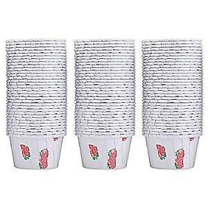 Yosoo Mini Cupcake Liners Paper Round Cake Baking Cups Strawberry Pattern Muffin Cases 100Pcs