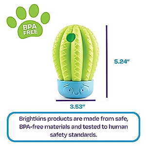 Brightkins Cactus Surprise Treat Dispenser - Treat Dog Toys, Treat Dispenser for Dogs, Dog Birthday Toy for All Breeds Medium