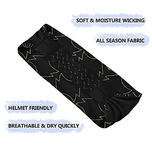 Unisex Workout Headbands Golden-Queen-of-Spades Elastic Yoga Sweatband Stretchy Sports Hairband