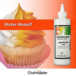 Chefmaster Liquid Whitener Food Color, 16-Ounce, White