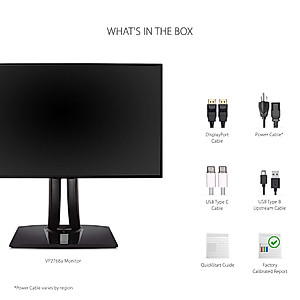 ViewSonic VP2768a 27-Inch IPS 1440p Monitor with Advanced Ergonomics, 90W USB C, RJ45, HDMI, Daisy Chain (Renewed)