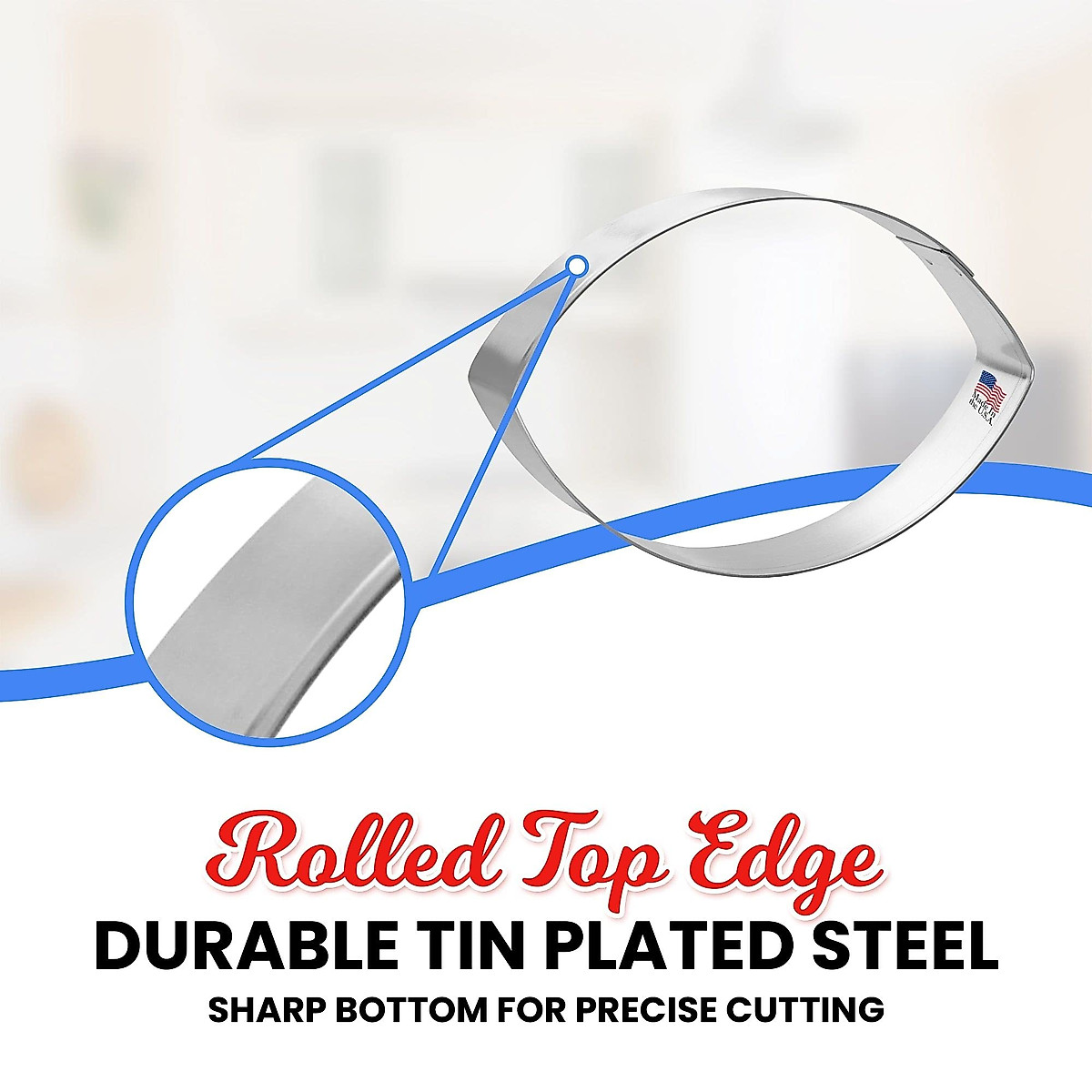 Football Cookie Cutter 5 Inch - Made in the USA – Foose Cookie Cutters Tin Plated Steel Football Cookie Mold