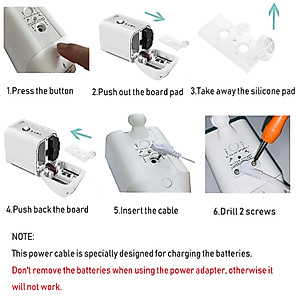 Power Adapter for Ring Spotlight Cam Battery, with 25Ft/7.5m Weatherproof Outdoor Cable to Continuously Charge Your Home Security Camera, No Need to Change The Batteries(White)