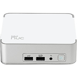 Intel 2023 NUC 13 Pro Kit NUC13ANBi5 Vivid Canyon Mini PC Desktop, 13th Gen 12-Core i5-1340P, 64GB DDR4 RAM, 2TB PCIe SSD, WiFi 6, Bluetooth 5.3, White, Windows 11 Pro, BROAG Cable