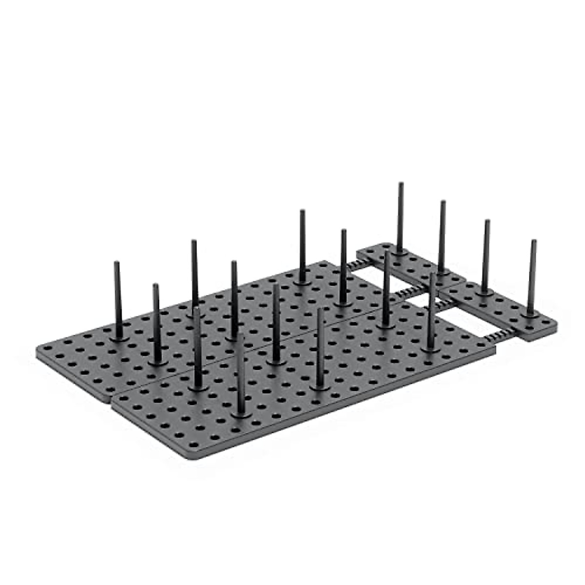 Umbra Peggy Kitchen Cupboard, Shelf and Drawer Organizer Tray - Adjustable Storage System For Food Containers, Cookware, Serveware, Utensils and More (Set of 2)