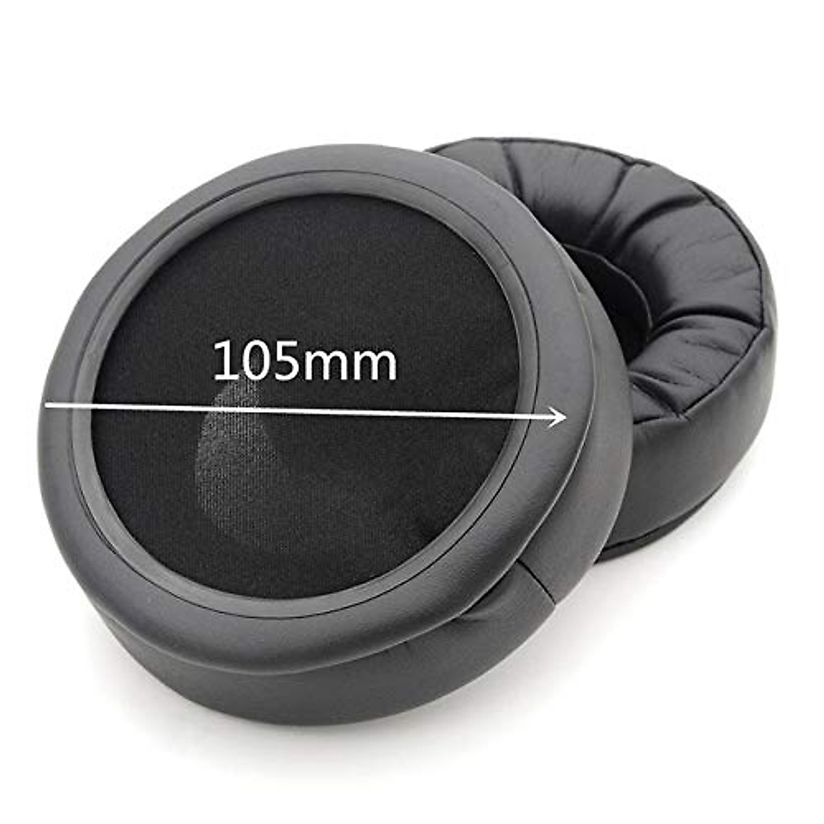 Memory Foam Replacement Ear Pads Pillow Earpads Foam Cushion Cover Compatible with All Headphones 70mm 75mm 80mm 85m 90mm 95mm 100mm 105mm 110mm (105mm)