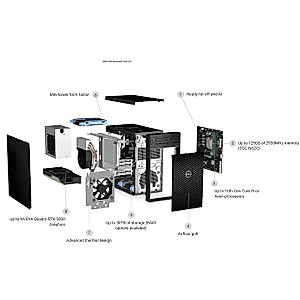 Dell Precision 3640 Workstation - Core i3-10100 CPU (4 Core) - 8GB DDR4 RAM - 500GB HDD - Tower - Windows 10 Pro - Warranty