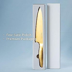 HAST Chef Knife-8 Inch-Professional Kitchen Knife-Ultra Sharp-Powder Steel-High Performance-Lightweight-Sleek Design-Ergonomic Handle-Minimalist Kitchen Decor (Matte Stainless)