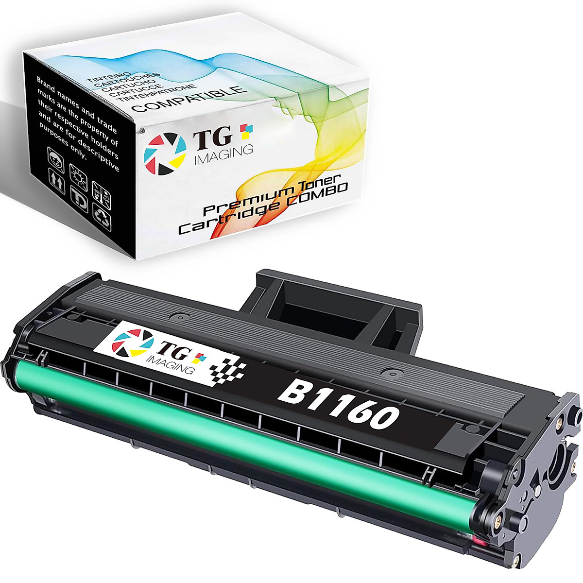 (1-Pack) TG Imaging (1xBlack) Compatible Toner Cartridge Replacement for Dell B1160W B1160 B1163w B1165nfw 1160 1160W 331-7335 Printer (1 Pack, Black)