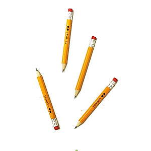 YETHAN Half Pencils with Eraser Tops 96Pcs, Golf, Classroom, Pew - #2 HB, Hexagon, 96/Box.