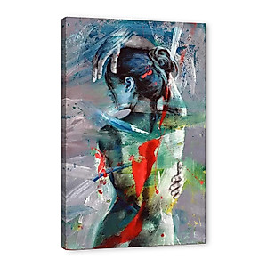 Girl Beautiful Back Photography Wall Art Woman Body Art Canvas Painting Art Print Modern Abstract Pop Artwork House Wall Decorations for Dorm Apartment Gallery-Wrapped Ready to Hang - 28"x44"