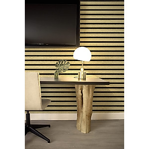 myforHD Wallpaper Peel and Stick Wood Grating Stripe Self-Adhesive Wallpaper Faux Wood Contact Paper Wood Slats Self Adhesive Wall Paper PVC Vinyl Film Removable Waterproof (Wood A, 17.3" x 393")