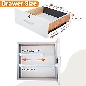 Dntorx 5 Pack Drawer Dividers ABS 3.5" High, 11.7''-17.9'' Adjustable Drawer Dividers Organizers for Clothes Organizers Expandable Separators Dresser Organizer for Clothes Kitchen Utensils Dresser