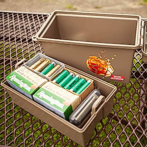 MTM SFRC Shotshell Field and Range Case, O-Ring Seal, Dual Latching System, USA Made, Dark Earth