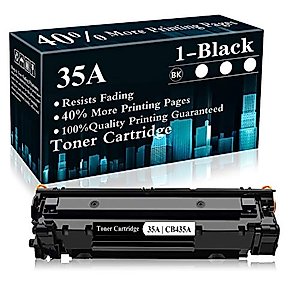 1 Black 35A | CB435A Toner Cartridge Replacement for HP Laserjet P1002 P1003 P1004 P1005 P1006 P1007 P1008 P1009 Printer,Sold by TopInk