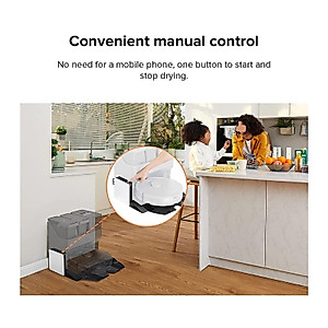 LZDBTP Vacuum Replacement Parts Compatible for Roborock S7 MaxV Ultra,Empty Wash Fill Dock Dryer Module, High-Speed Heat and Air Mop Drying .Vacuum Accessory Kit(Dry Kit-us Adapter)