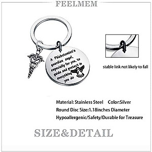 FEELMEM Pilot Prayer Keychain Drive Safe Jewelry Gift for Pilot A Pilot’s Guardian Angel Protect in Everything You Do Safe Travels Keychain for Pilot New Pilot Gift Aviation Jewelry (Pilot)