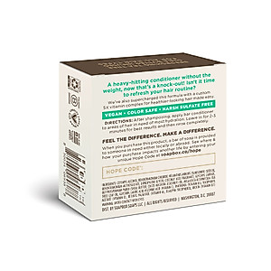 Soapbox Hair Conditioner Bar with Tea Tree Oil to Clean & Purify Dry, Damaged Hair & Scalp - 2oz Solid Conditioner, Low Plastic, Vegan, Sulfate Free, Paraben Free Hair Care