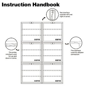 GOTO LED Lighting Display Box, Display Storage Case, Show Case for Bearbrick 400%, Action Figures, Lego, Collectibles, Pop Mart (19L LED Included Adapter and 2 Partition)