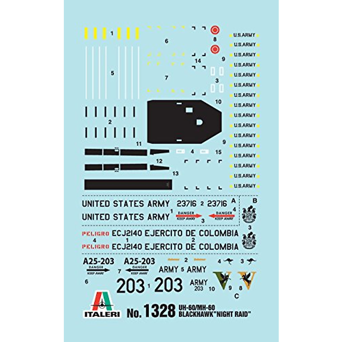 Italeri 1328S 1: 72 - UH-60/Mh-60 Black Hawk 'Night Raid'