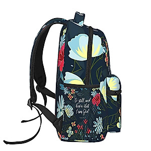 ROSIHODE Jesus Backpack Adjustable Shoulder Strap Bookbag, Cross Daypack Lightweight Backpack for Adults