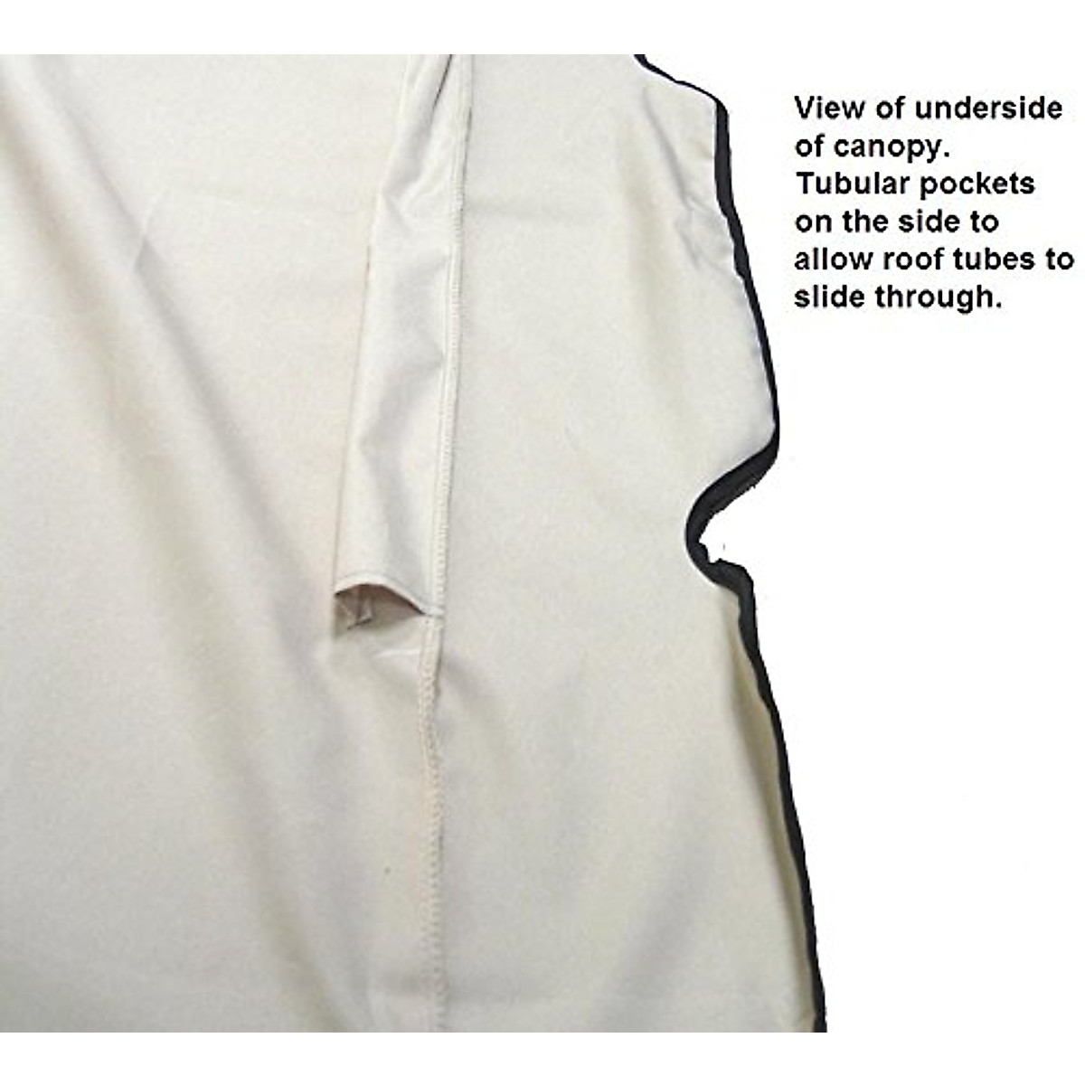 Garden Winds X-Large Universal Replacement Swing Canopy Top Cover - RipLock - Nutmeg