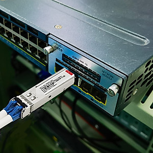 QSFPNESE 1.25G SFP Optical Transceiver, 1000BASE-SX SFP 850nm MMF up to 550M,Compatible with Cisco GLC-SX-MMD, Meraki, Fortinet, Ubiquiti UniFi, Mikrotik, TP-Link and More