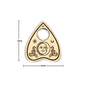 Wooden Handmade Talking Spirit Board with Planchette - Premium Quality Talking Board (Medium Classic Style)