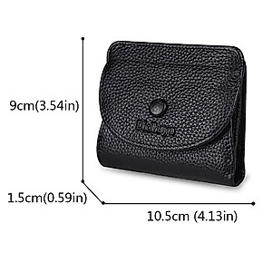 Dicihaya Female Small Wallets Coin Purse Mini Genuine Leather Wallet Bifold Pouch Multiple Cards Holder