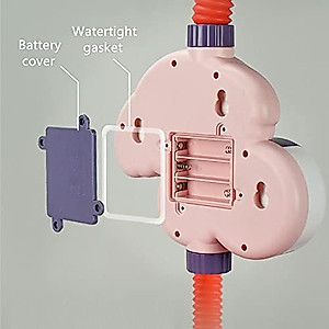 SizzlingStar Baby Bath Toy Electric Automatic Shower Shower Head Toddler Water Toy Pump for Kids Boys Girls 6 Months (Pink)