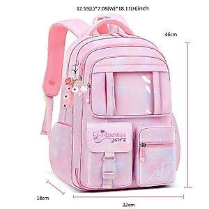 ETAISHOW Backpack for Girls Elementary School Kawaii Backpack Kids Bookbag